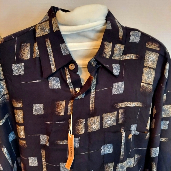 Campia | Shirts | Nwt Campia Mens Moda Short Sleeve Buttondown Shirt Sz ...